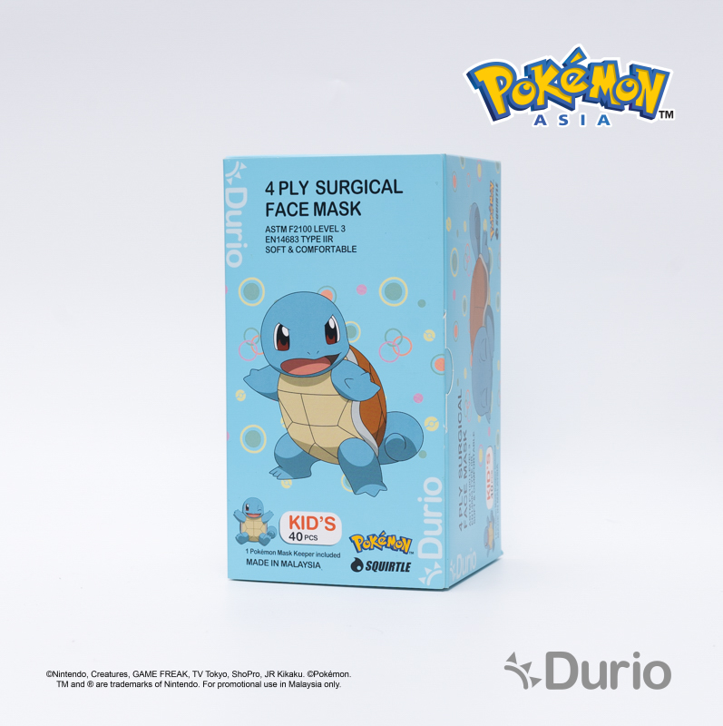 DURIO 546K POKEMON 4PLY SURGICAL FACE MASK – KIDS – LIMITED EDITION ...