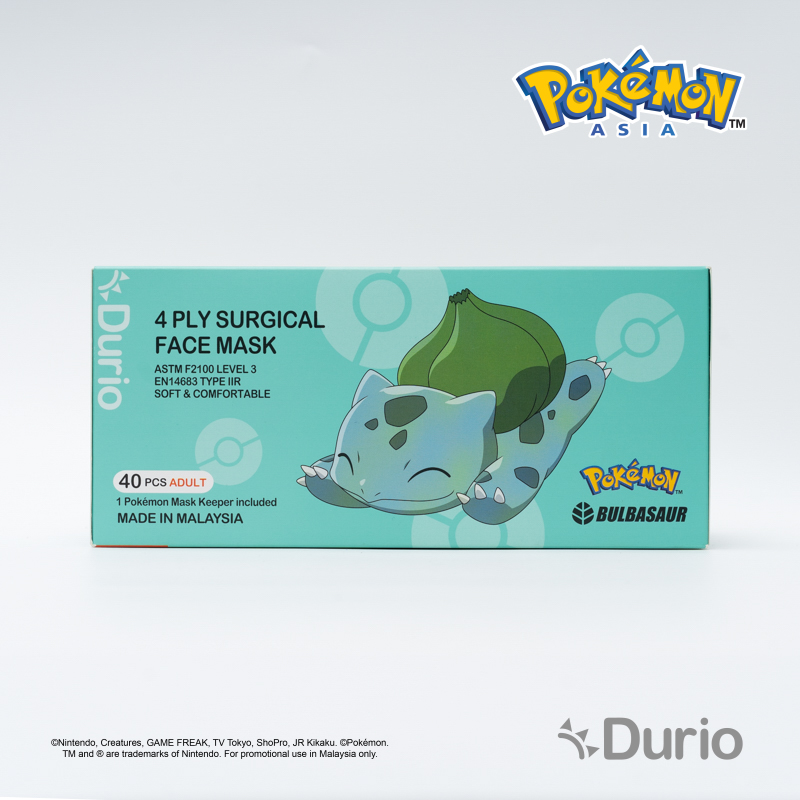 DURIO 546A POKEMON 4PLY SURGICAL FACE MASK – LIMITED EDITION – ADULT ...