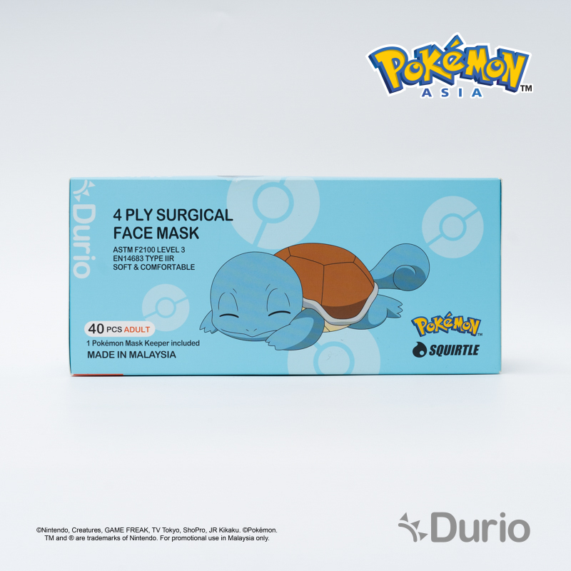 DURIO 546A POKEMON 4PLY SURGICAL FACE MASK – LIMITED EDITION – ADULT ...