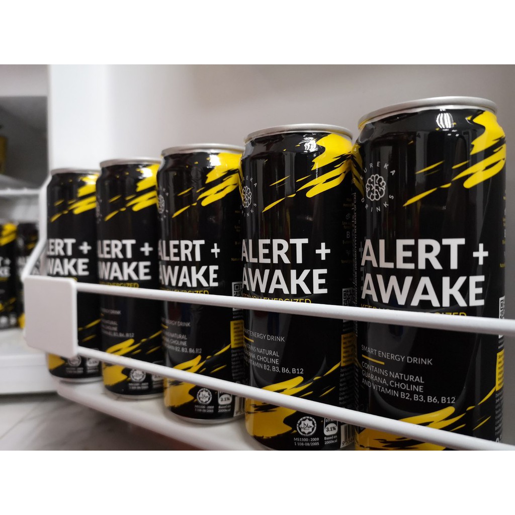 Alert + Awake Nootropic Energy Drink, 300 ml x 24 Cans (1 Carton ...